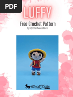 Free Luffy Amigurumi Crochet Pattern | PDF | Crochet | Yarn