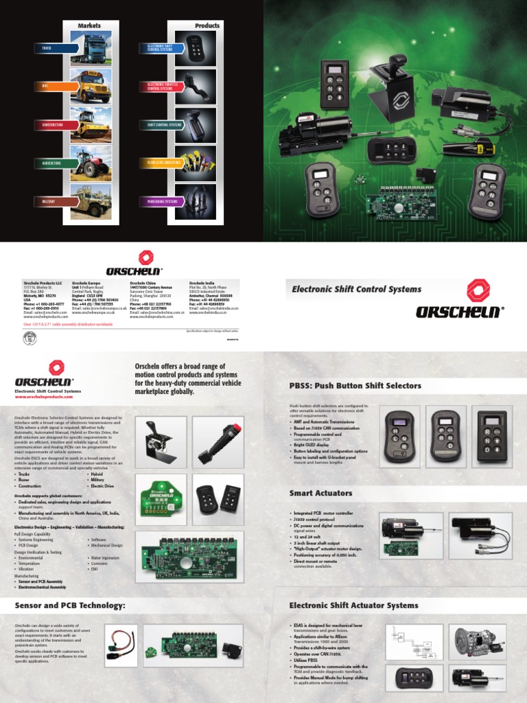 Electronic Shifter For AT AMT Electric Vehicle | PDF | Printed Circuit ...