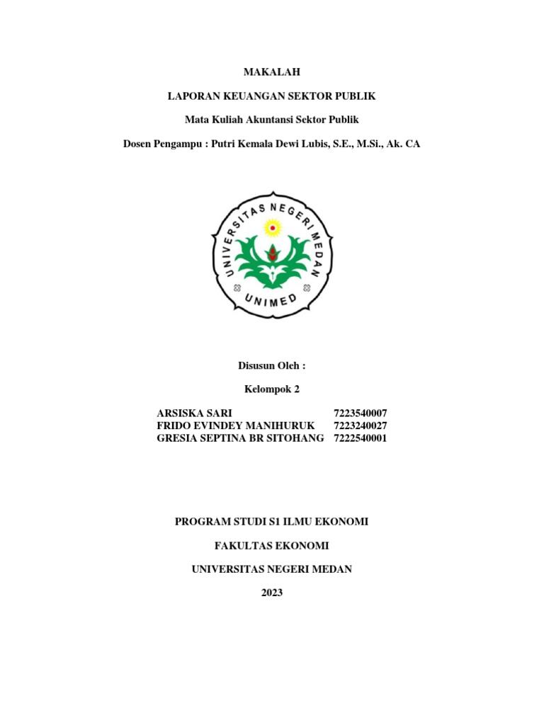 Kel.2 Makalah Akt Laporan Keuangan Sektor Publik | PDF