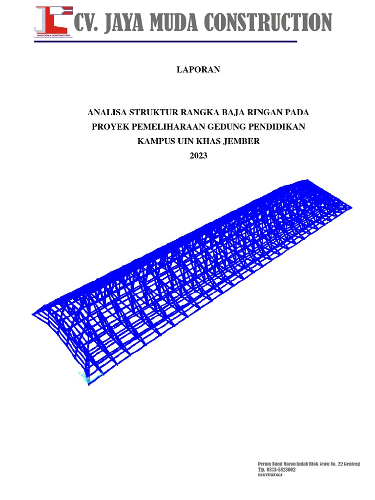 Laporan Struktur Baja Ringan | PDF