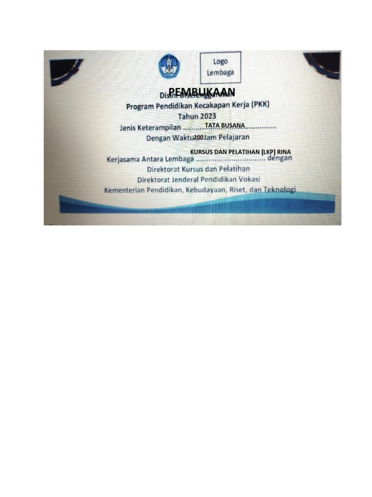 Spanduk PKK 2023 | PDF