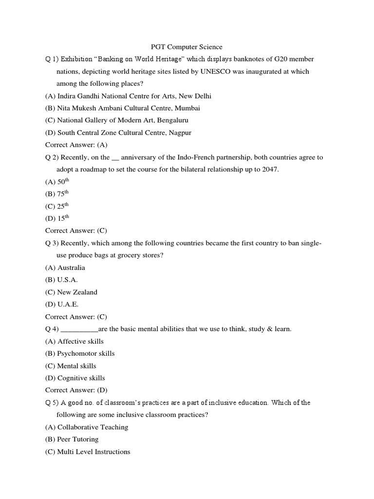 PGT Computer Science | PDF | Databases | Computing