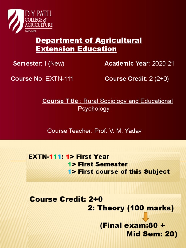 Extn-111 (L-1) | PDF | Educational Psychology | Sociology