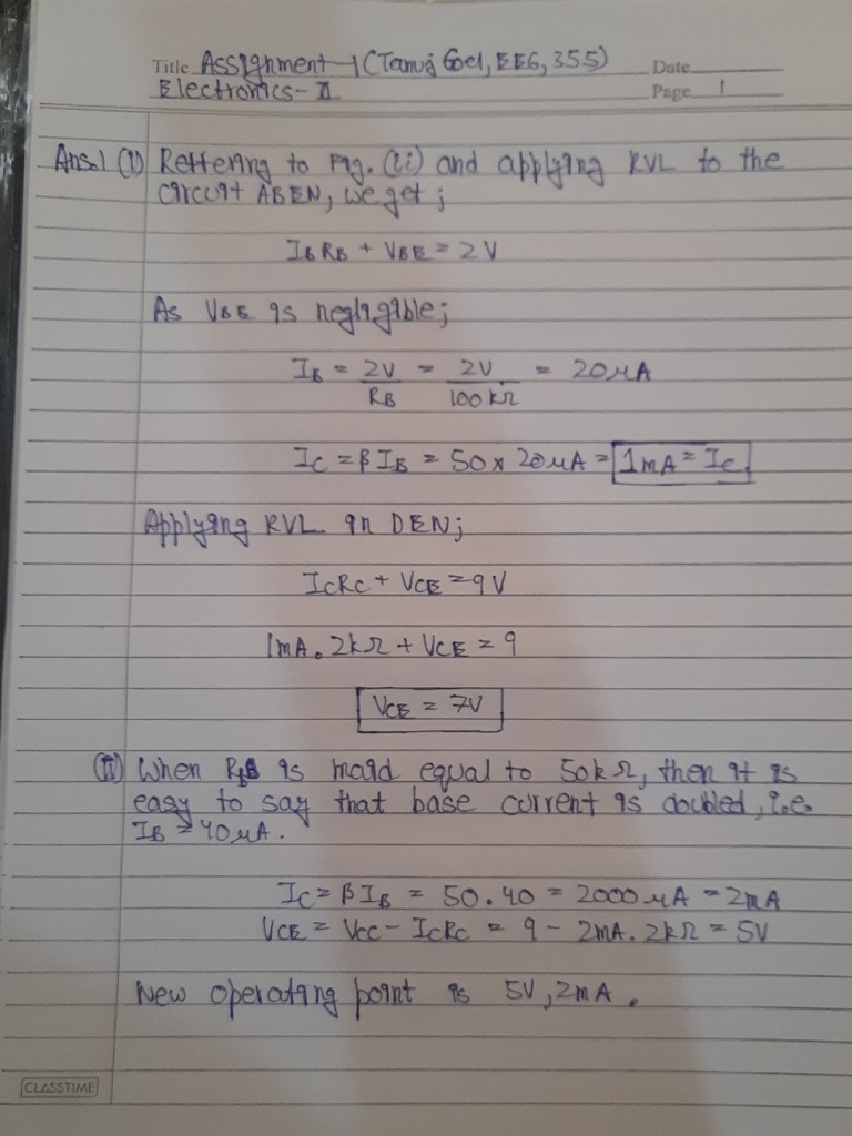 Electronics Assignment 2 Pdf