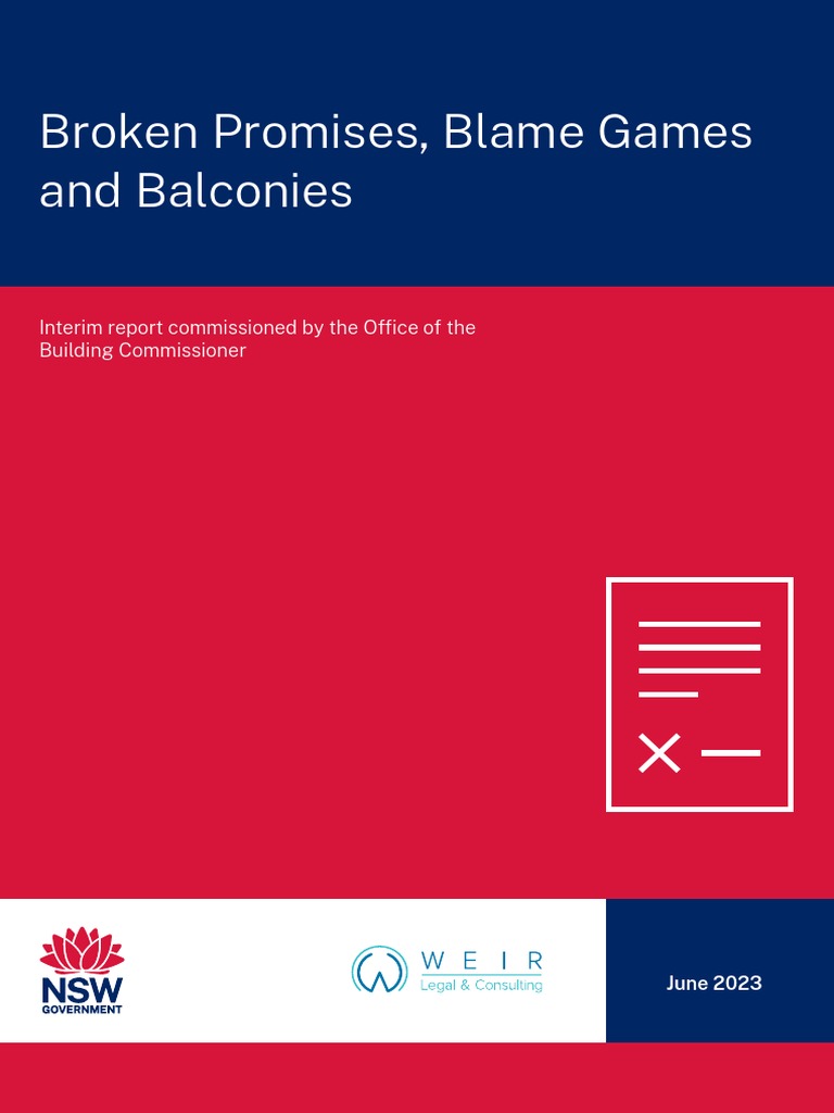 Broken Promises Blame Game & Balconies | PDF