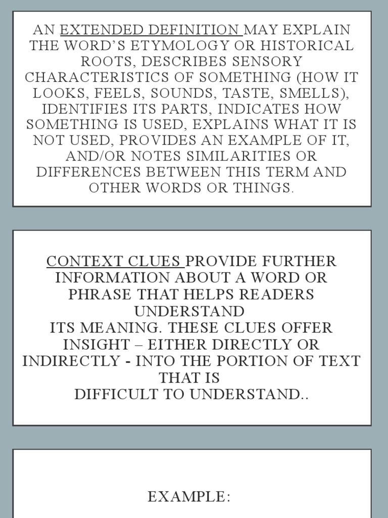 Extended Definition | PDF