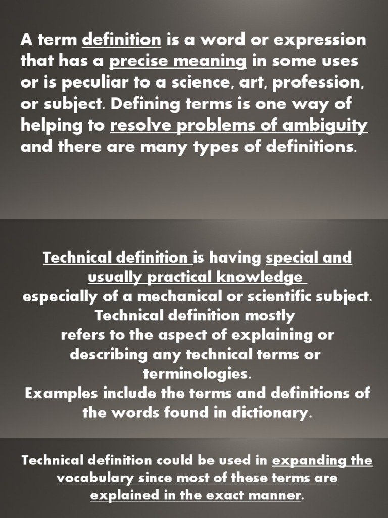 Defintion | PDF