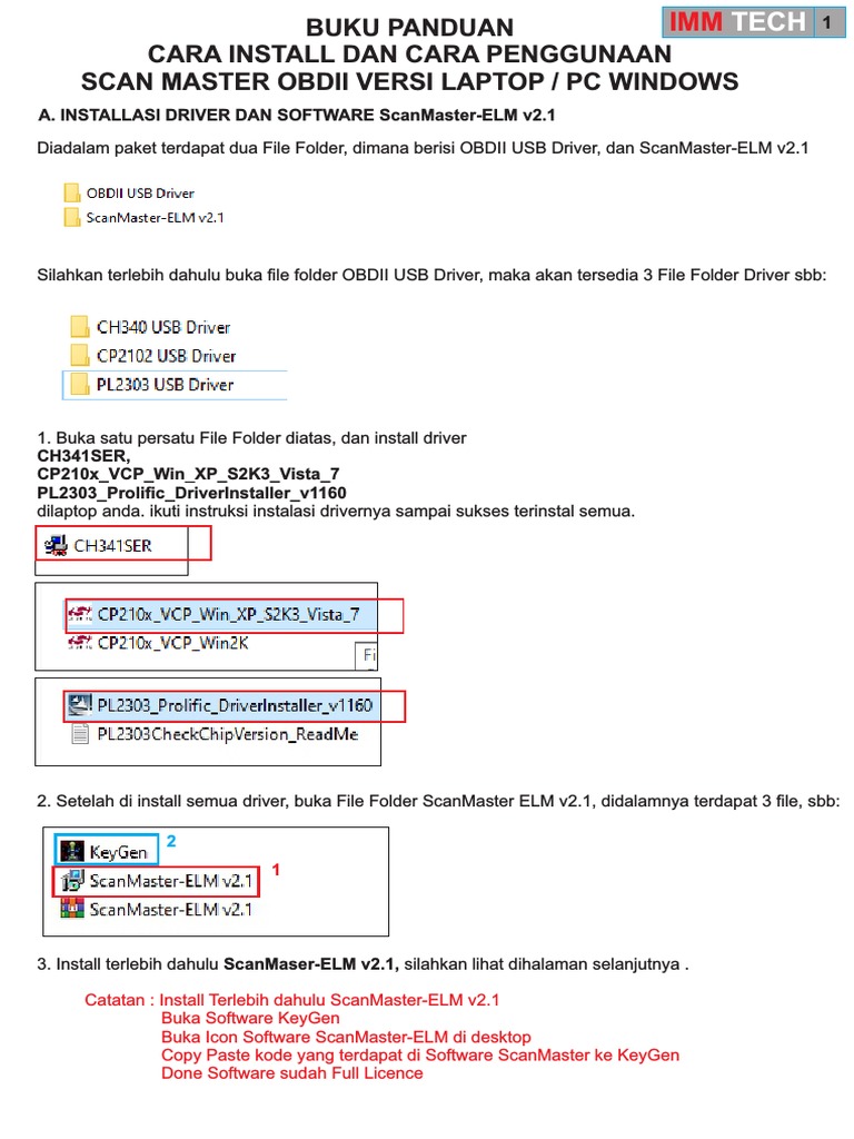 BUKU PANDUAN SCAN MASTER-ELM IMM TECH | PDF