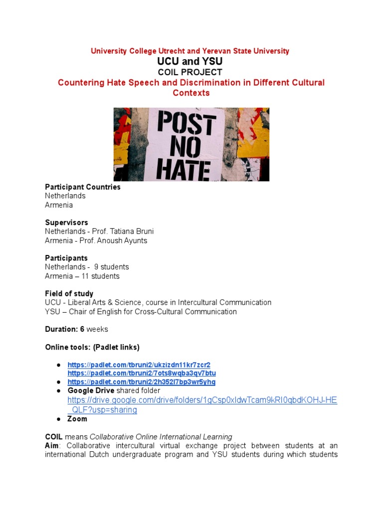 COIL Netherlands | PDF | Cross Cultural Communication | Hate Speech