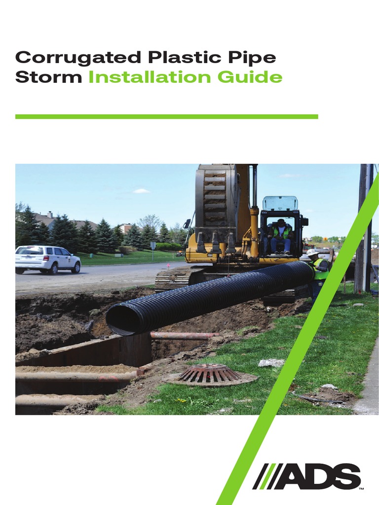 Corrugated Plastic Pipe Storm Installation Guide, 06-22 | PDF