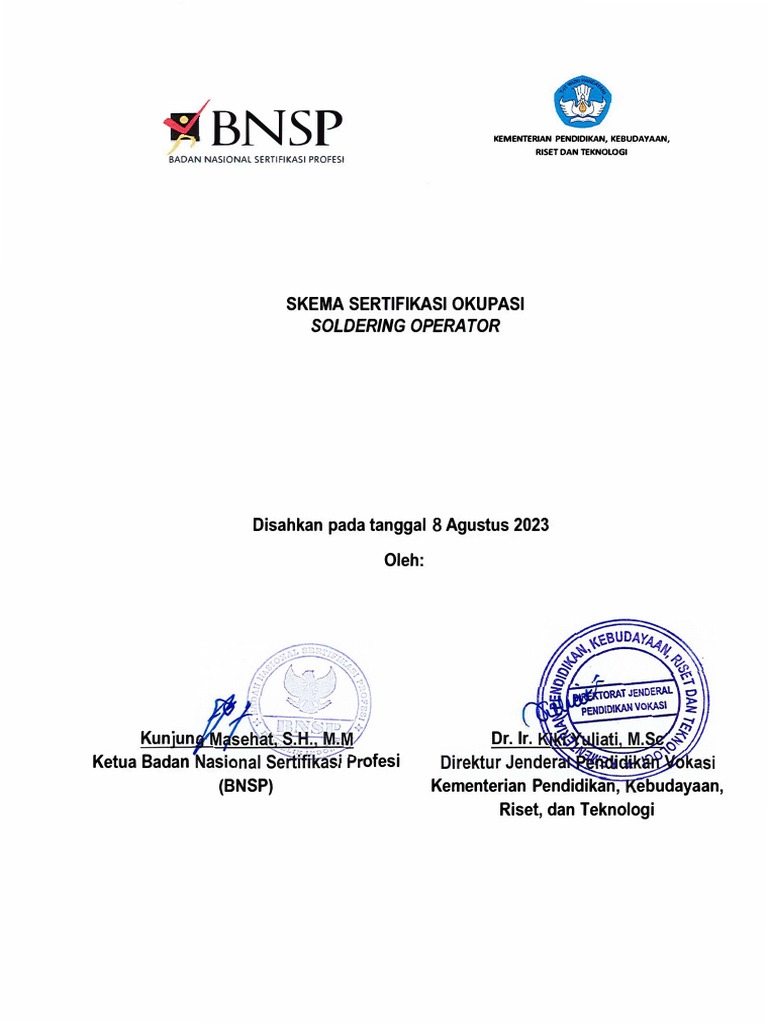 Sertifikasi Operator Soldering | PDF