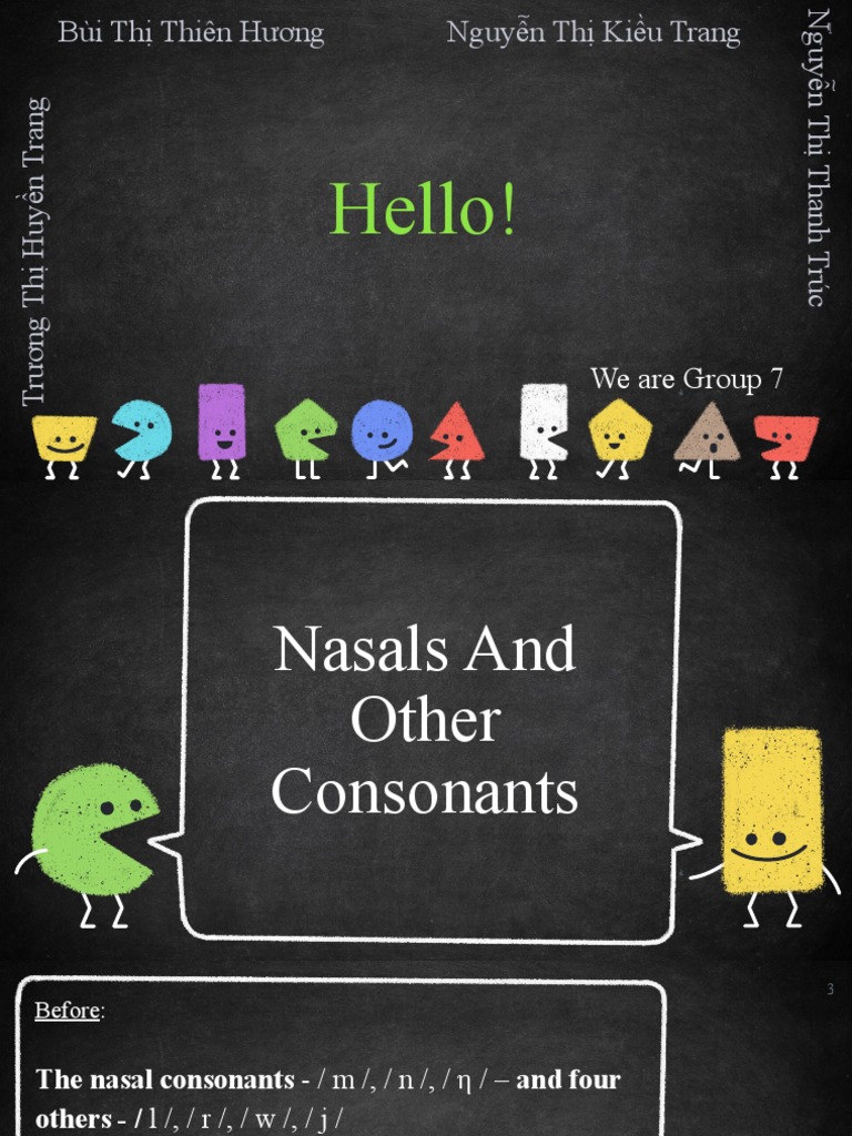 Nasals and Other Consonants | PDF | Consonant | Vowel