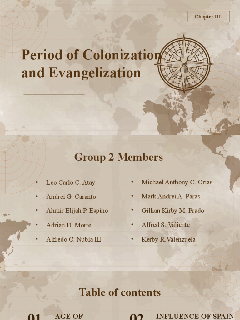 III. Period of Colonization and Evangelization | PDF