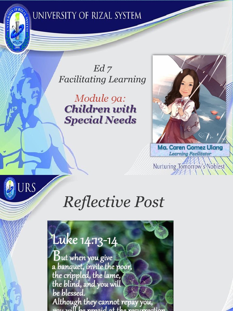 Ed7 Module 9 Children With Special Needs | PDF | Attention Deficit ...