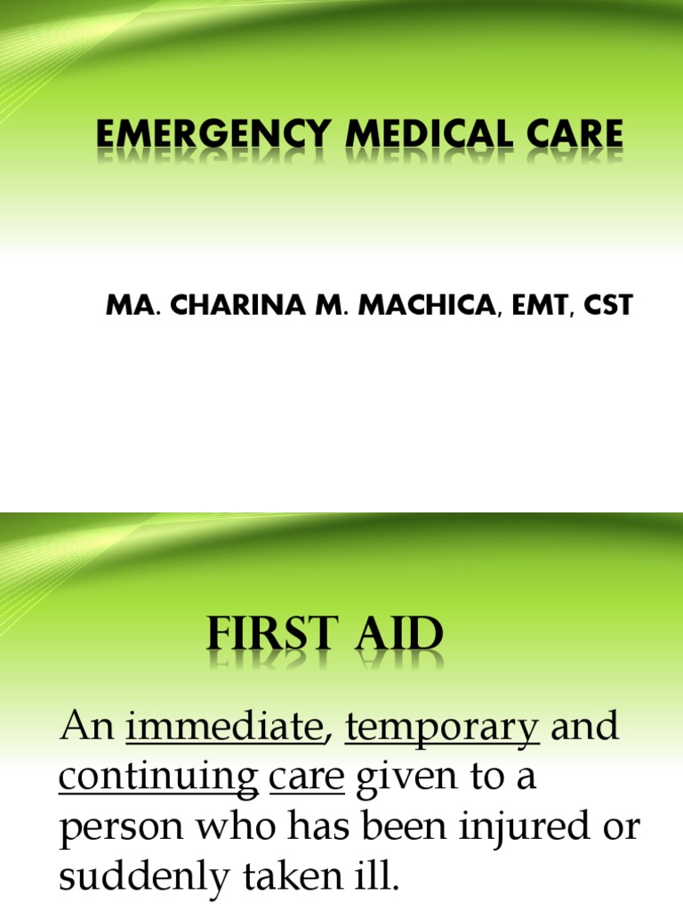 Emergency Care | PDF | Cardiopulmonary Resuscitation | Cardiac Arrest