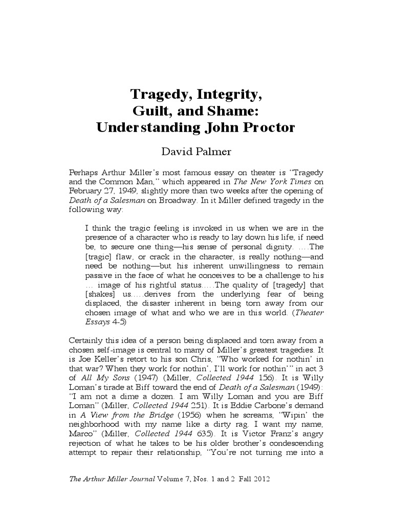 Tragedy_Integrity_Guilt_and | PDF | Paradigm | Guilt (Emotion)