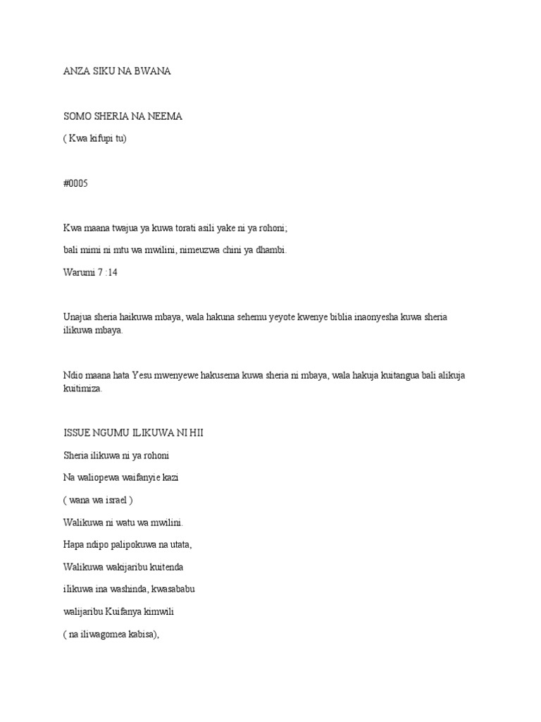 #0005.sheria Na Neema | PDF