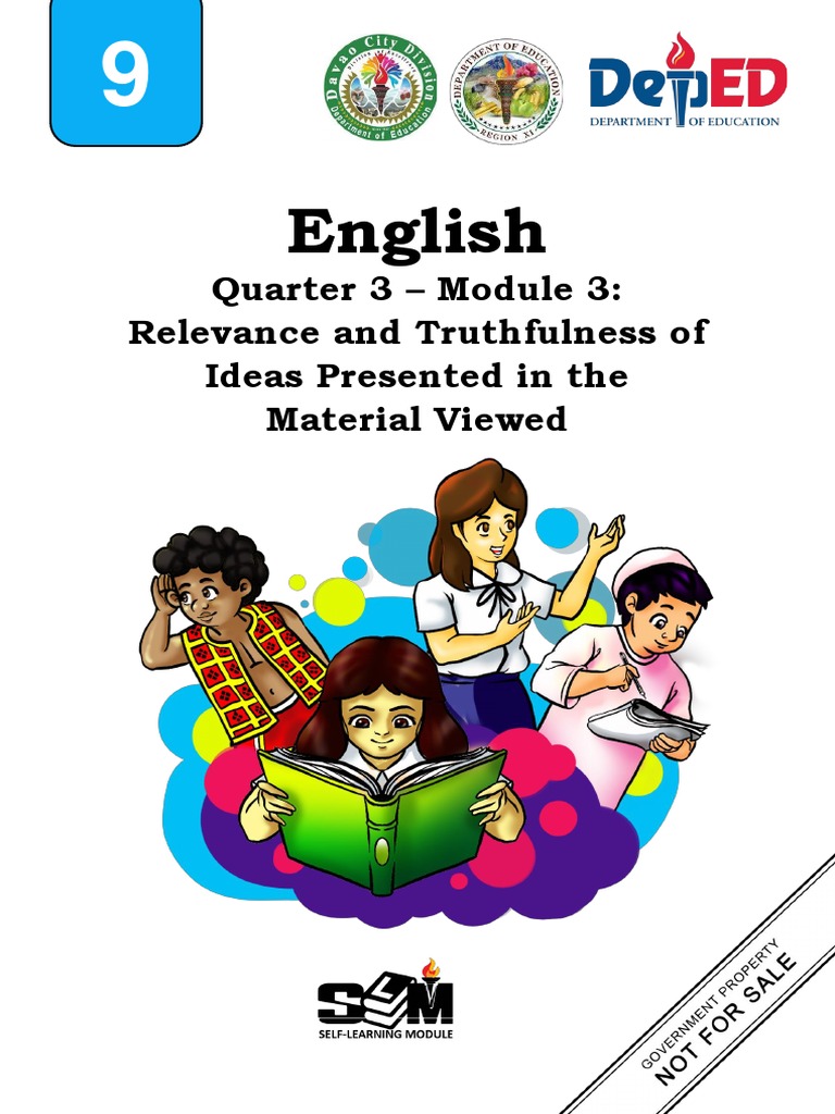 Q3 English 9 Module 3 Pdf Truth Learning