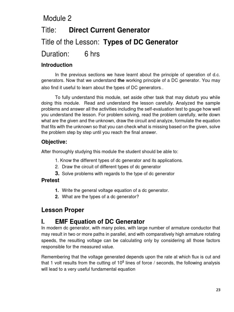 Em Mod 2 | PDF | Electric Generator | Electromagnetic Induction