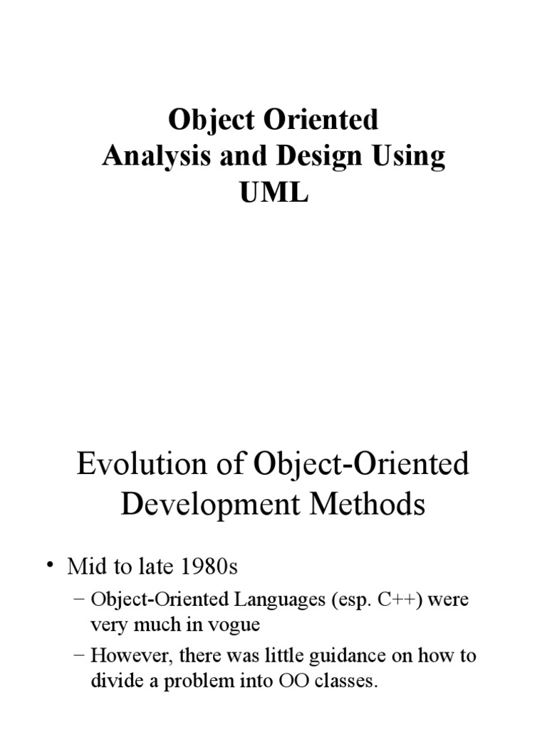 Oo Analysis | PDF | Unified Modeling Language | Use Case Oo Analysis | PDF | Unified Modeling Language | Use Case