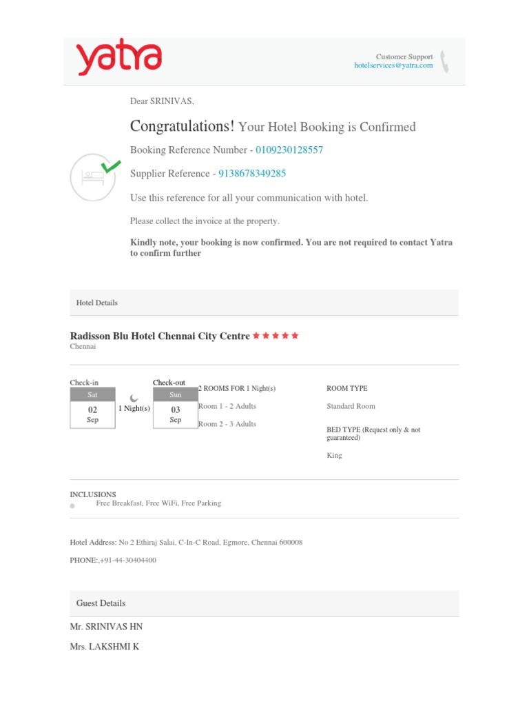 Hotel Booking Ref-0109230128557 | PDF | Credit Card | Fee