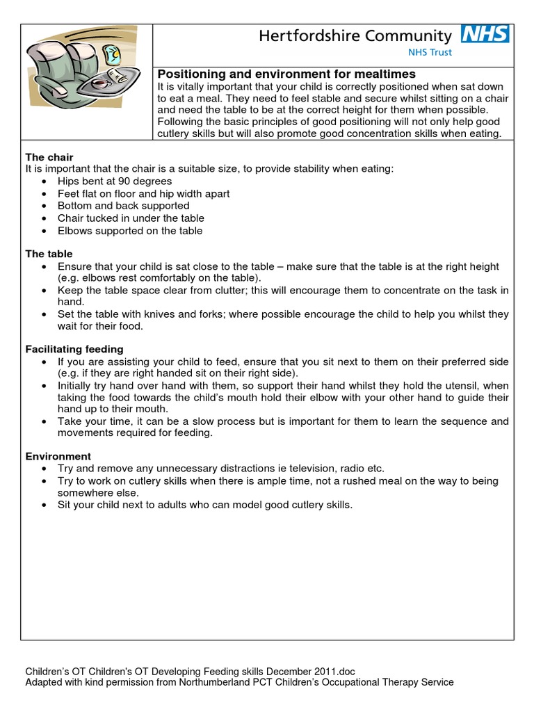 Developing Children's Feeding Skills Guide | PDF | Spoon | Cooking