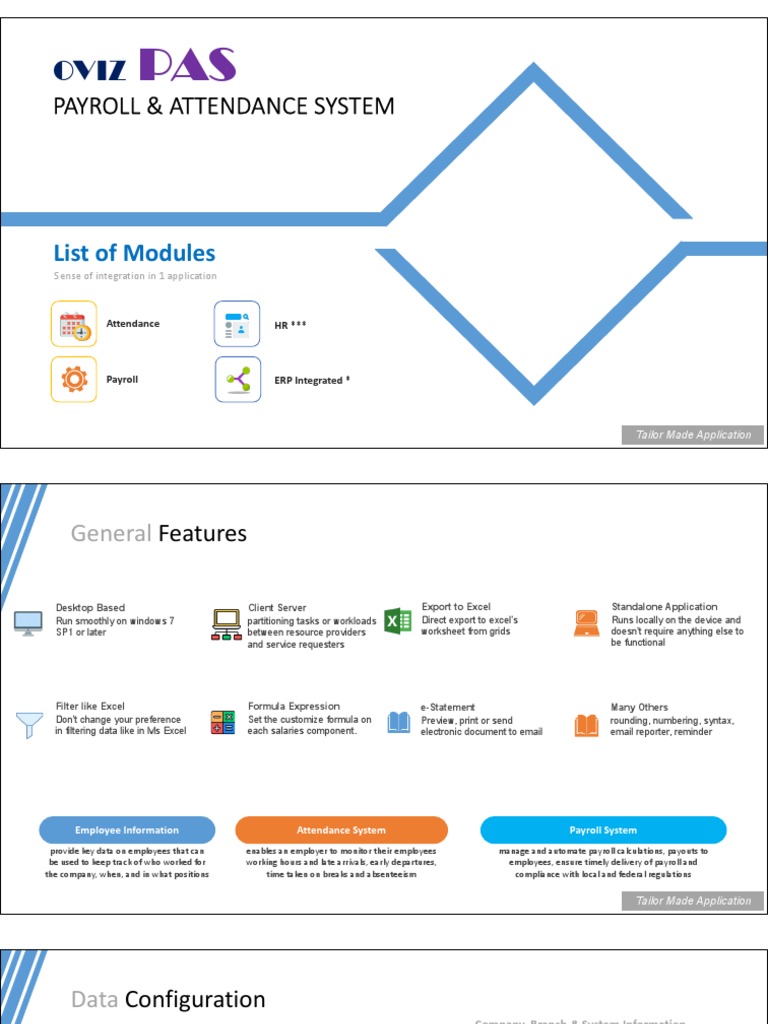 OVIZ - Payroll Attendance System | PDF | Payroll | Employment