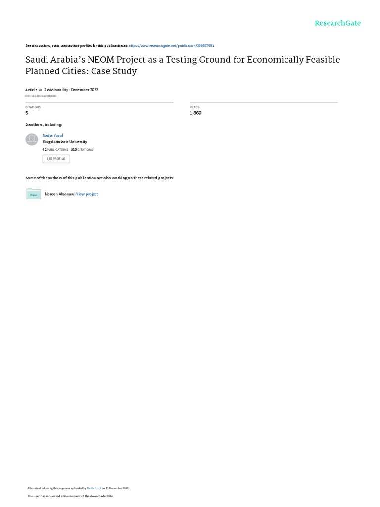 2022-6-SSCI-Neom-Sustainability | PDF | Sustainability | Risk