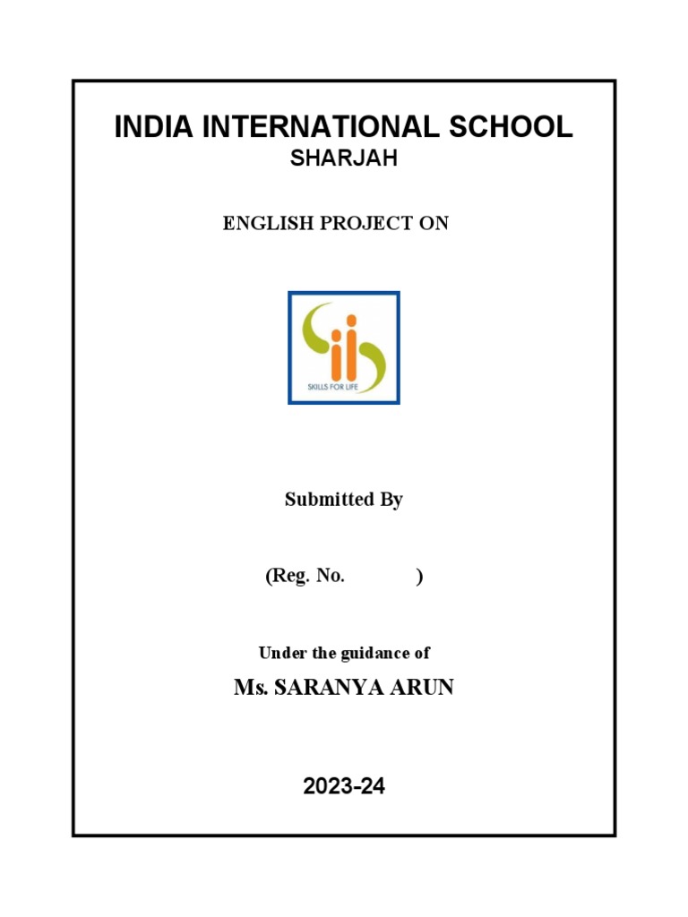 English Project Front Pages | PDF | Career & Growth | Foreign Language ...