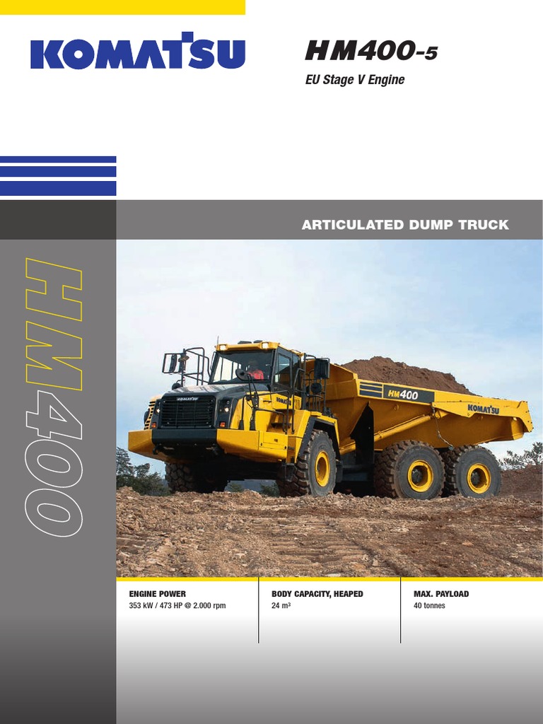 Adt HM400-5 | PDF | Truck | Exhaust Gas