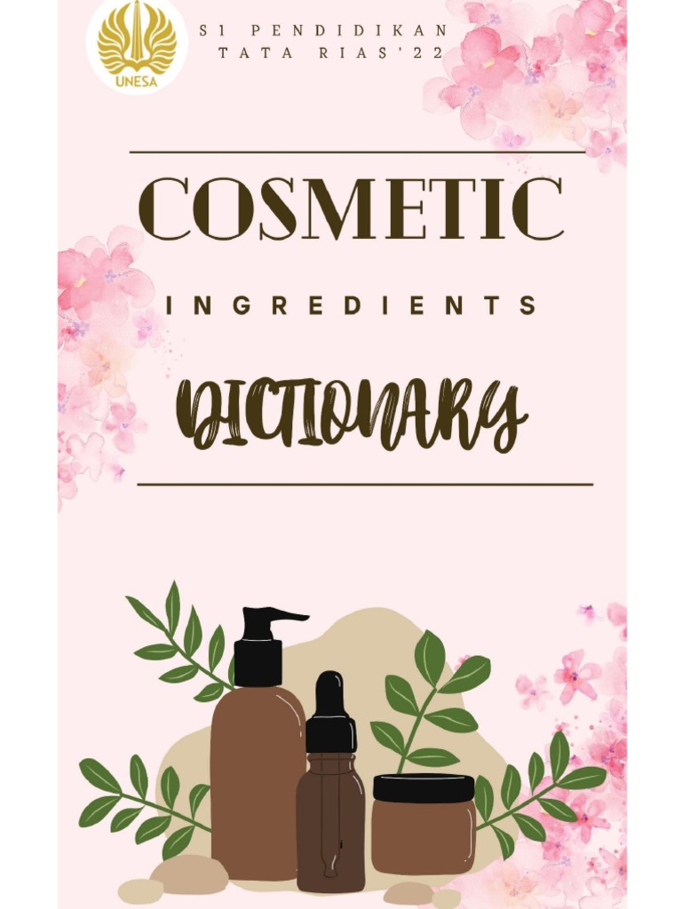 Kamus Cosmetic Ingredients Dictionary Angkatan 22 | PDF