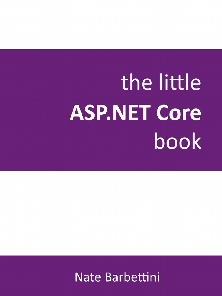 Little Asp Net Core Book | PDF | Model–View–Controller | Entity Framework