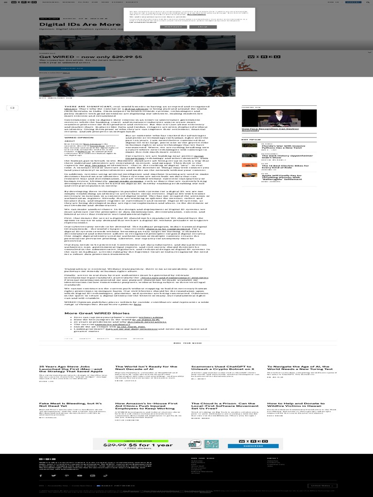 Digital IDs Are More Dangerous Than You Think - WIRED | PDF ...