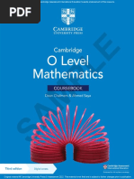 Cambridge IGCSE® and O Level Additional Mathematics Coursebook (Second Edition) | PDF