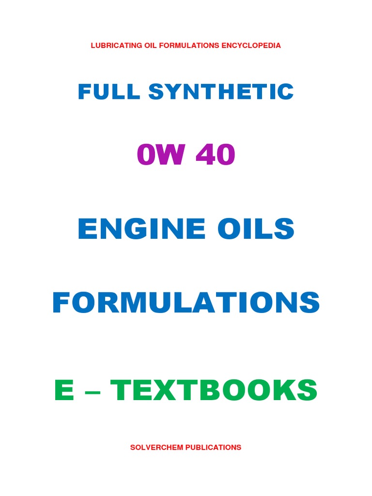 Engine Oil Formulation Processes | PDF | Motor Oil | Viscosity