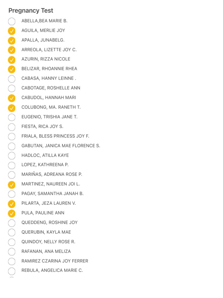 Pregnancy Test | PDF