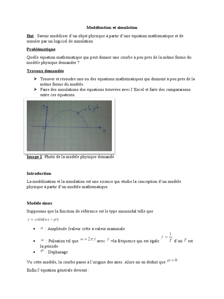Modélisation Et Simulation | PDF | Mathématiques