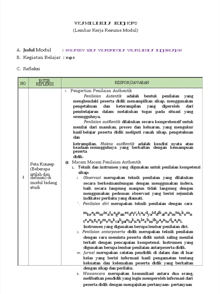 PDF LK Resume KB 2 Modul 4 | PDF