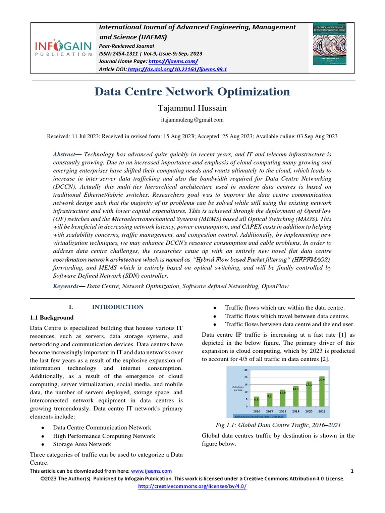 Data Centre Network Optimization | PDF | Computer Network | Network Switch