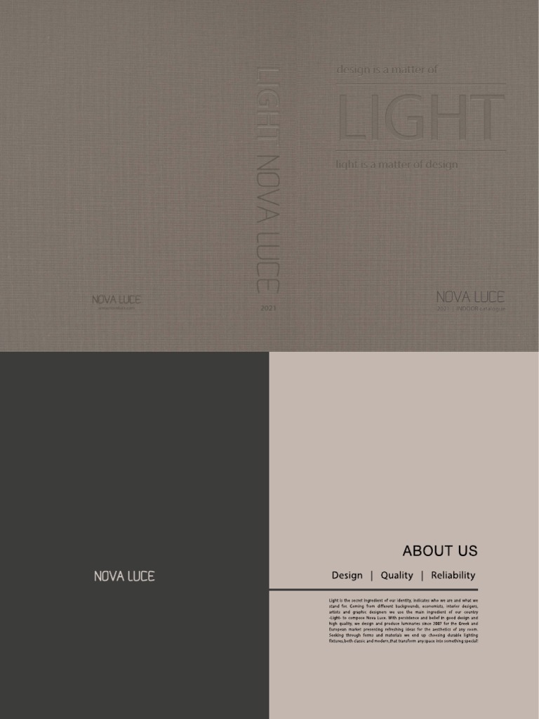 Catalogue Nova Luce 2021 | PDF | Sets Of Chemical Elements | Metals