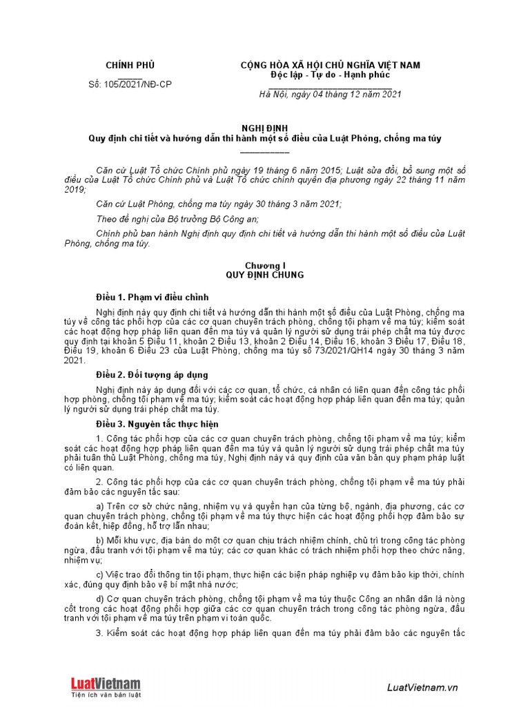 Nghi Dinh 105 2021 ND CP | PDF