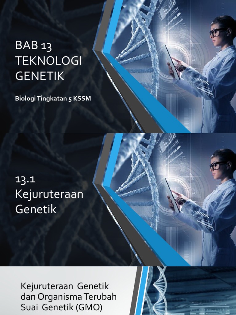 BIO T5 KSSM BAB 13 Teknologi Genetik Zila Khalid ) | PDF