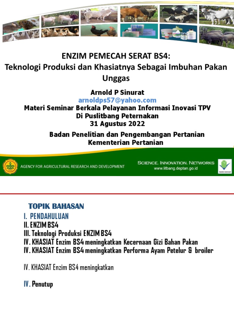 Enzim Pemecah Serat - Bs4. Teknologi Produksi | PDF