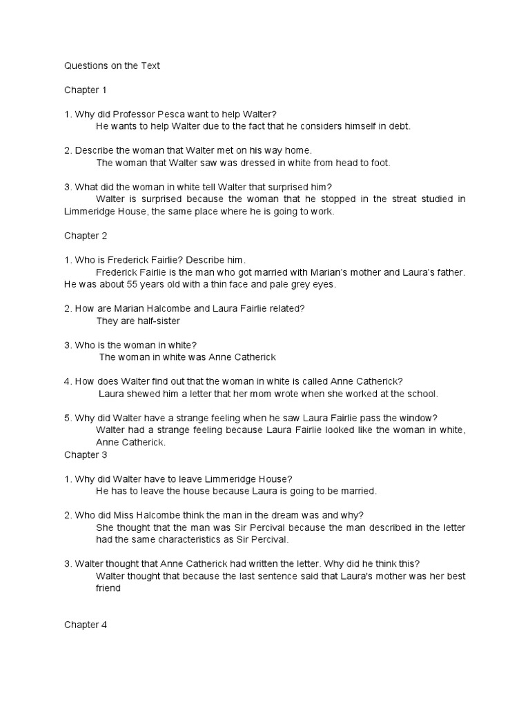 The Womain in White | PDF