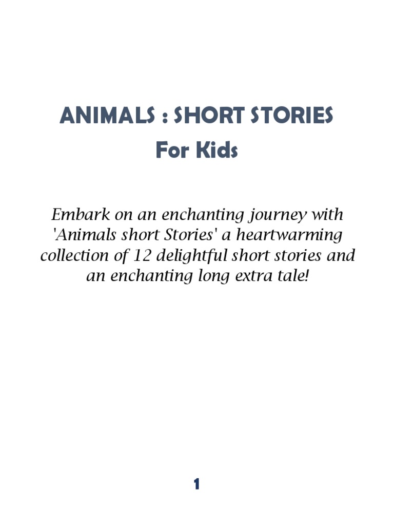 Animals Short Stories For Kids - Eng | PDF | Saturn | Outer Space