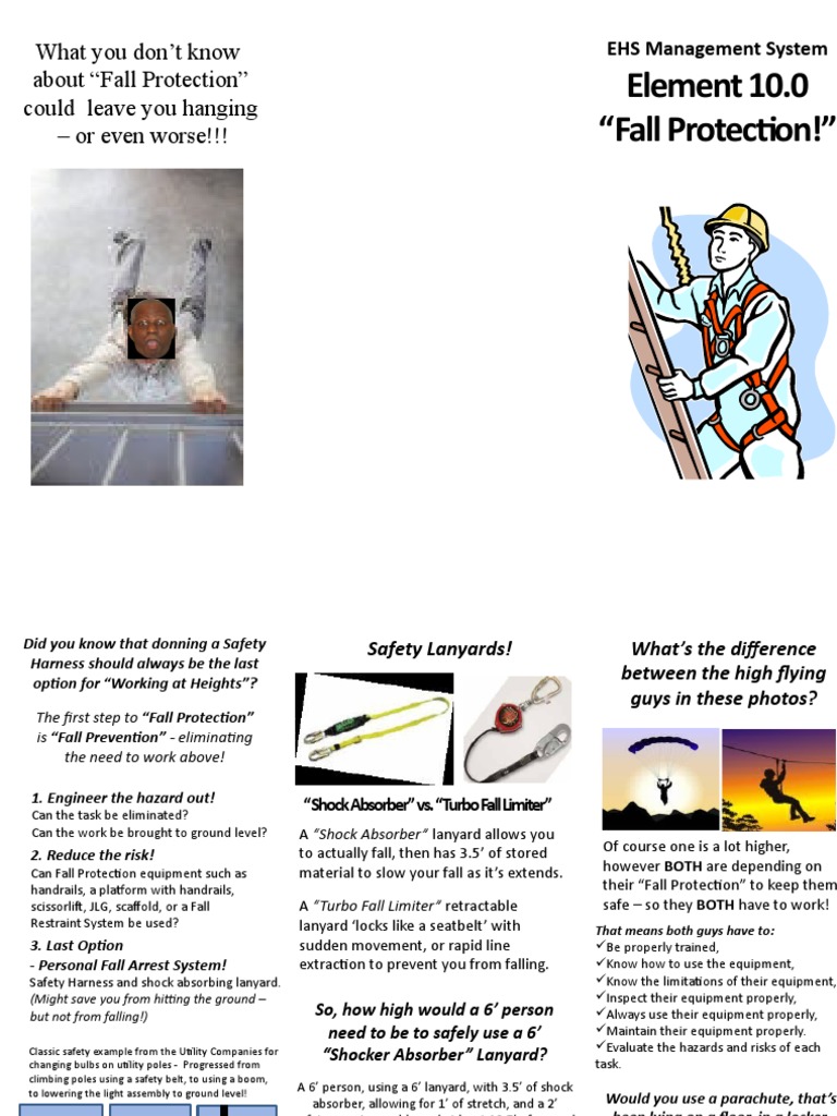 Fall Protection One Pager | Download Free PDF | Seat Belt ...