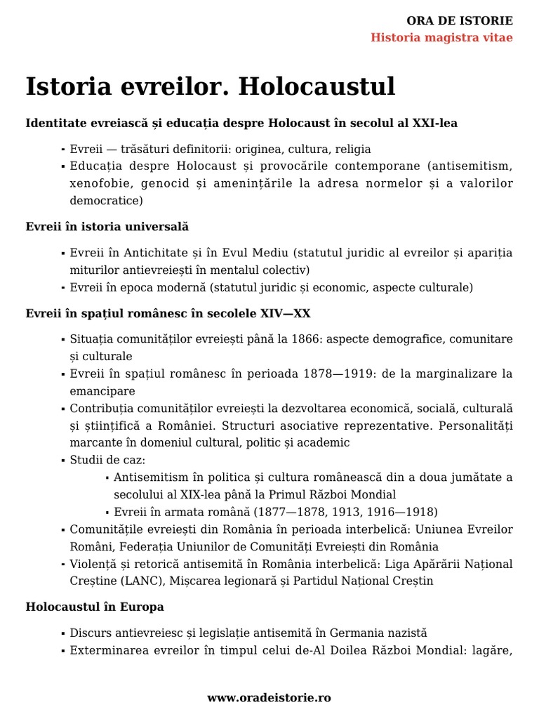 Istoria Evreilor Holocaustul | PDF
