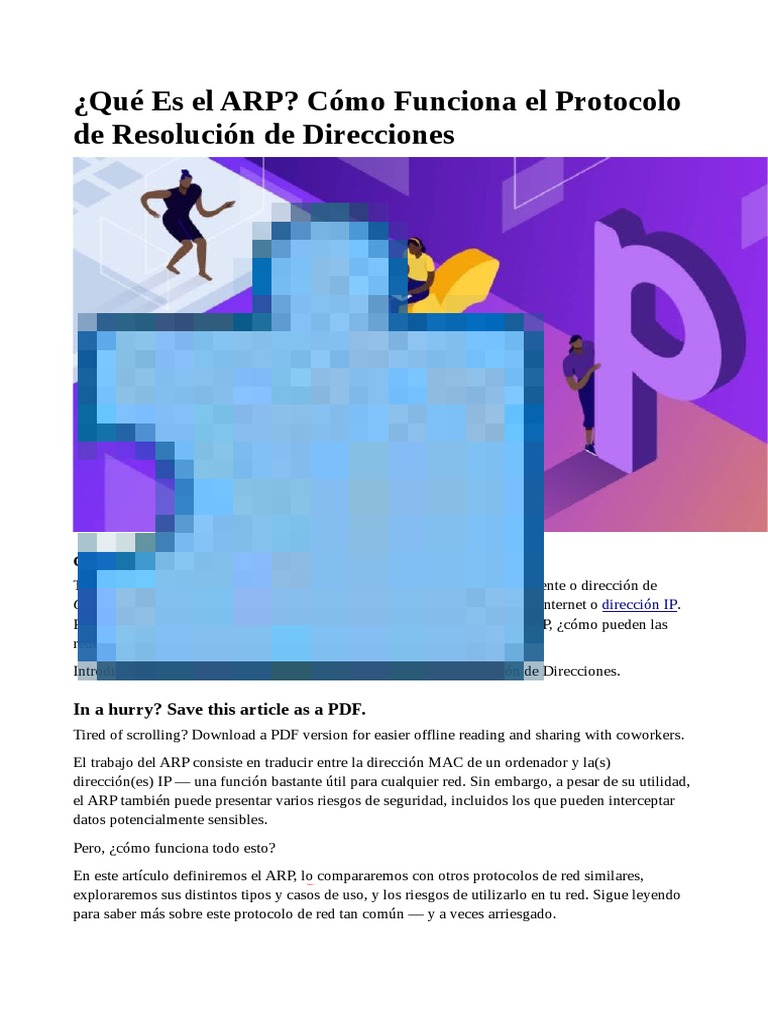 Que Es ARP y Como Se Usa | PDF | Protocolos de internet | Dirección IP