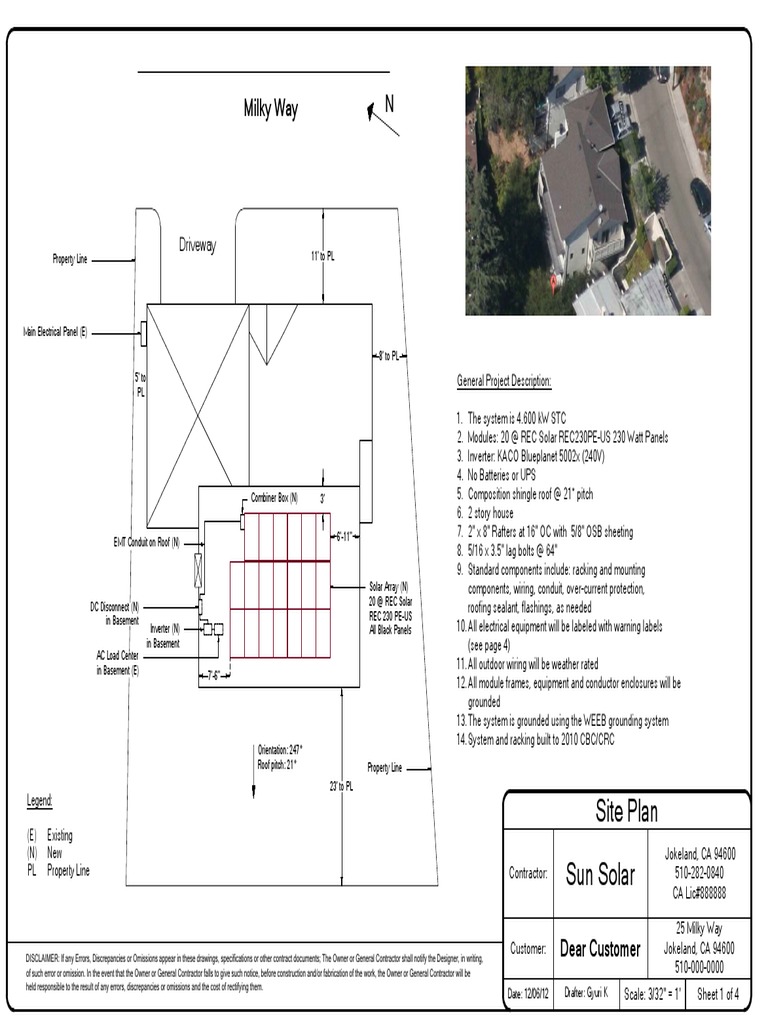 Solar Permit Package Sample | PDF | Photovoltaic System | Photovoltaics