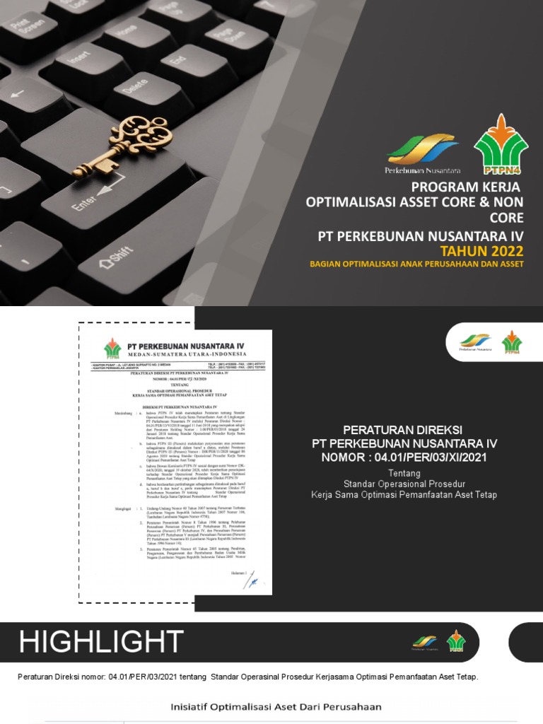 Proker Optimalisasi Aset 2022 | PDF